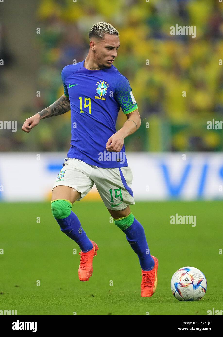 Brazil's Antony during the FIFA World Cup Group G match at the Lusail ...
