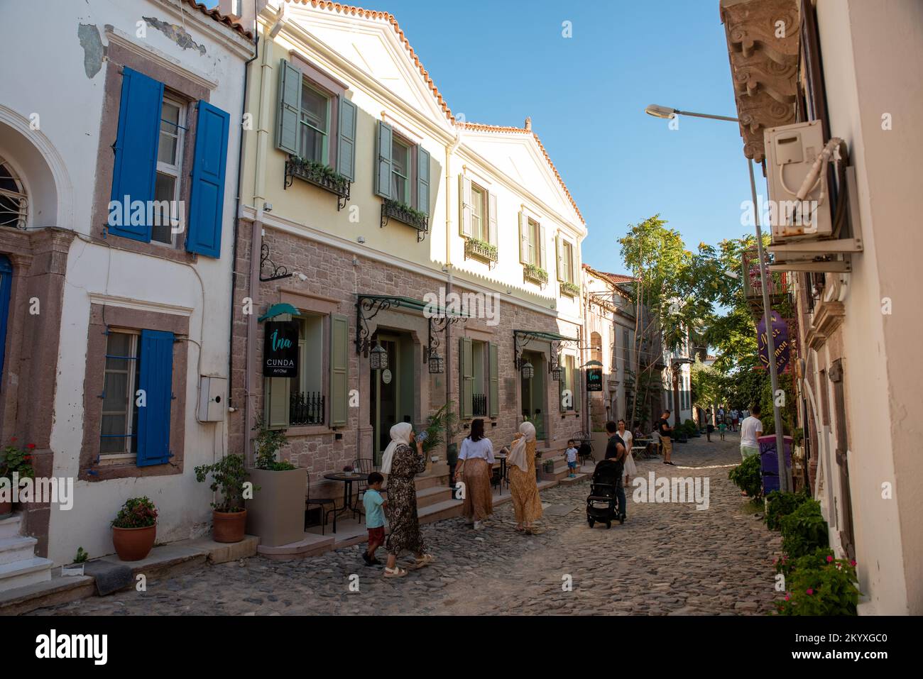 Ayvalik, Turkey - July 19, 2022 : Street view in Cunda Island in ...