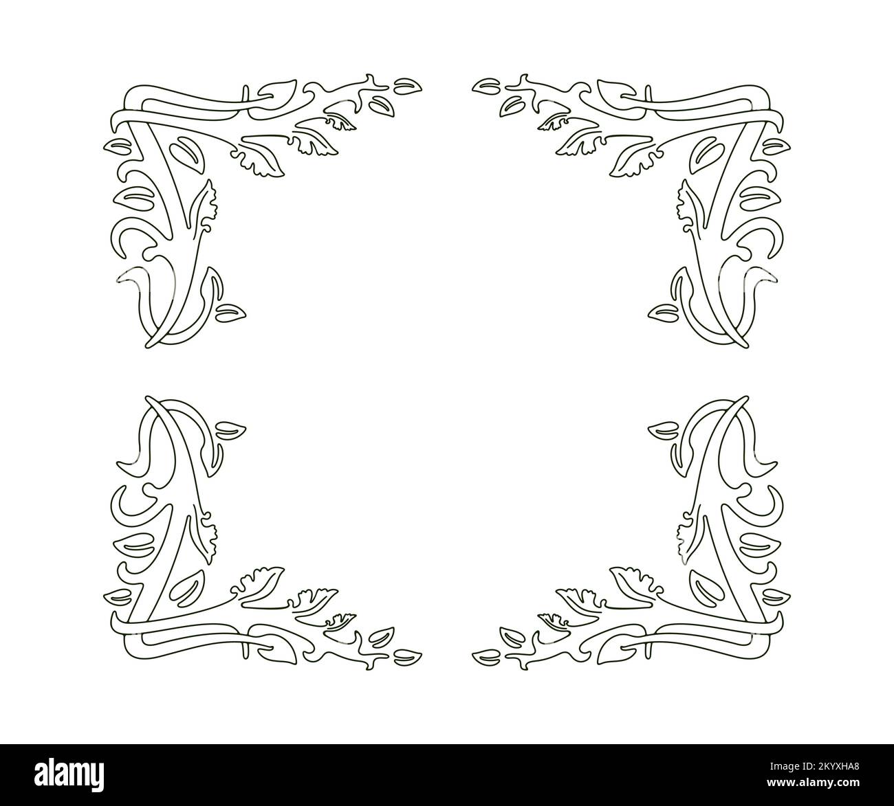 Filigree line Stock Vector Images - Alamy