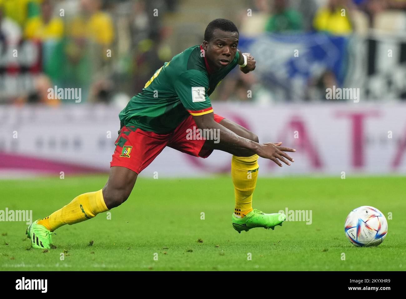 Tolo Nouhou of Cameroon during the FIFA World Cup Qatar 2022 match ...