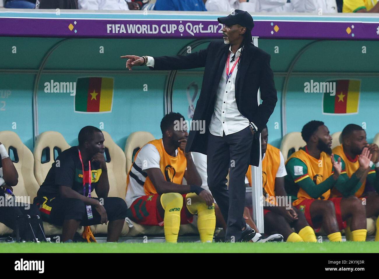 Lusail, Qatar. 02nd Dec, 2022. Soccer, Qatar 2022 World Cup, Cameroon ...