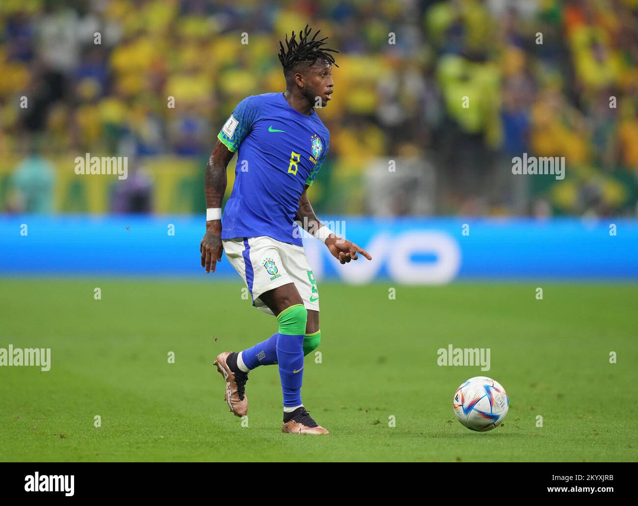 Brazil's Fred during the FIFA World Cup Group G match at the Lusail ...