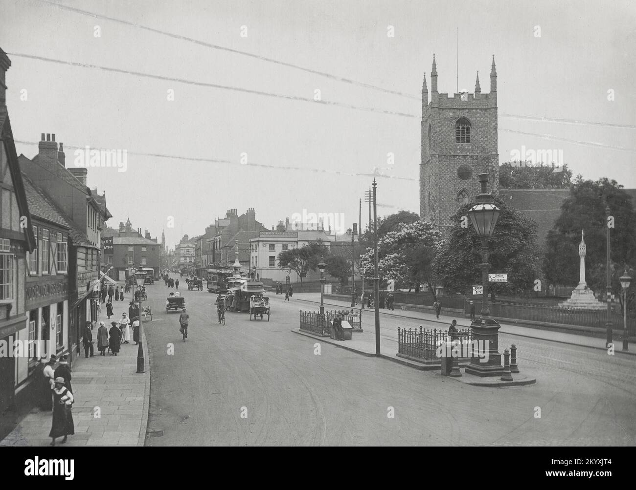 Vintage photograph - 1917 - St Mary's Butts, Reading, Berkshire Stock ...