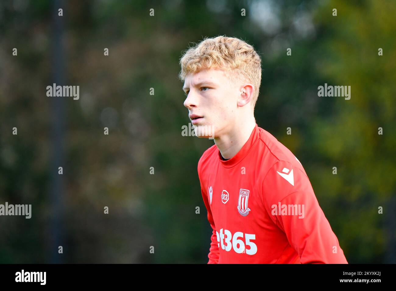 Stoke city warm up on pitch hi-res stock photography and images - Alamy