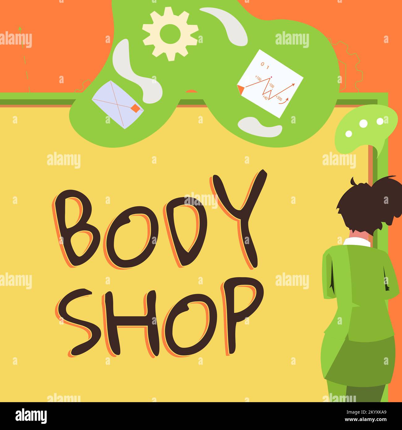 Hand writing sign Body Shop. Business showcase a shop where automotive ...