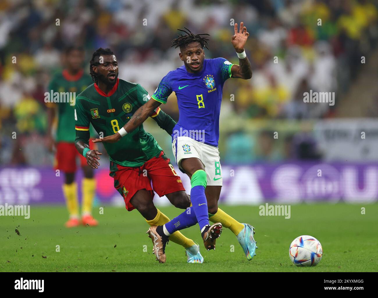 Doha, Qatar, 2nd December 2022. Andre-Frank Anguissa of Cameroon and ...
