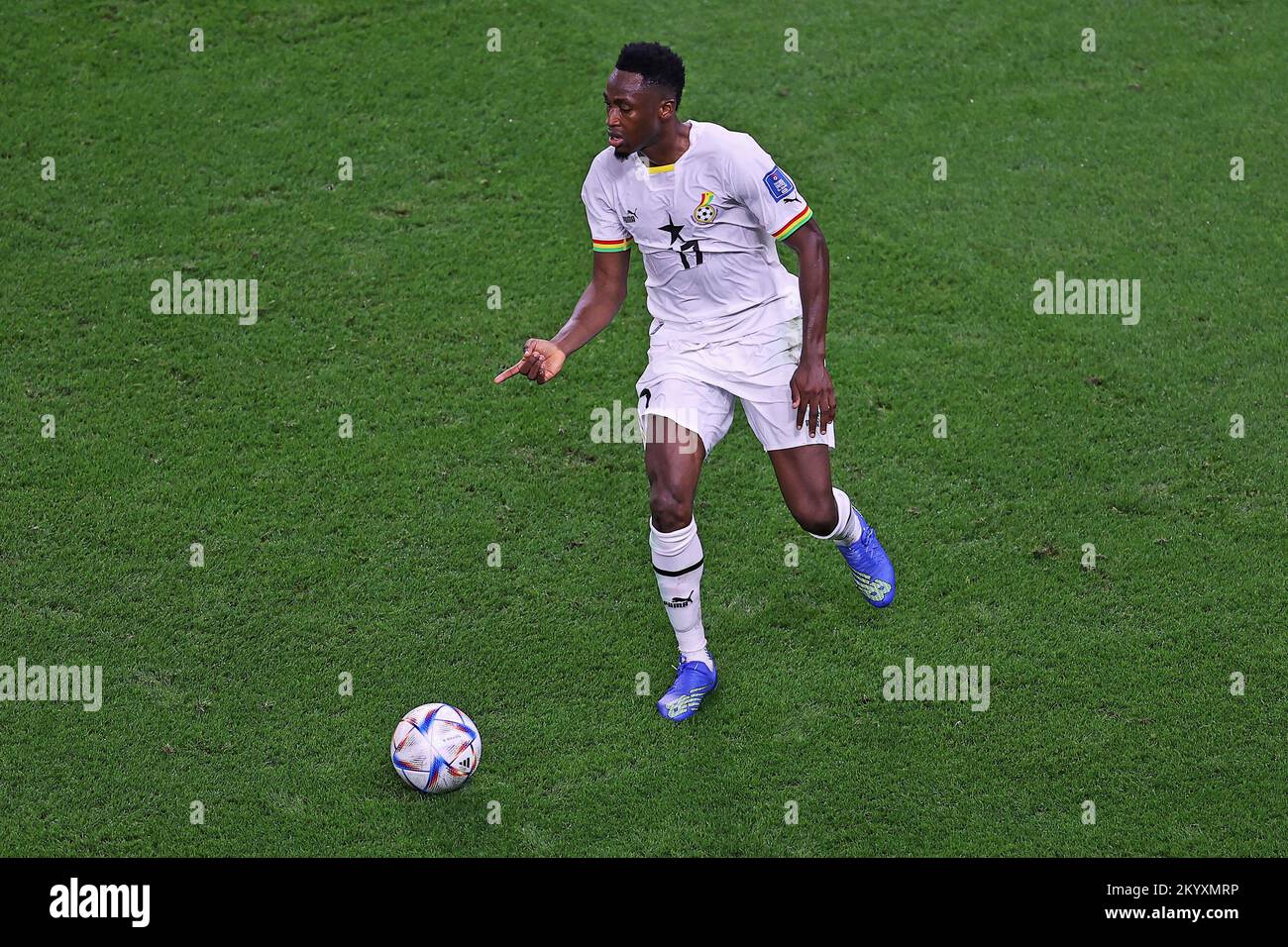 Doha, Qatar. 02nd Dec, 2022. Baba Abdul Rahman of Ghana, during the match between Ghana and ...