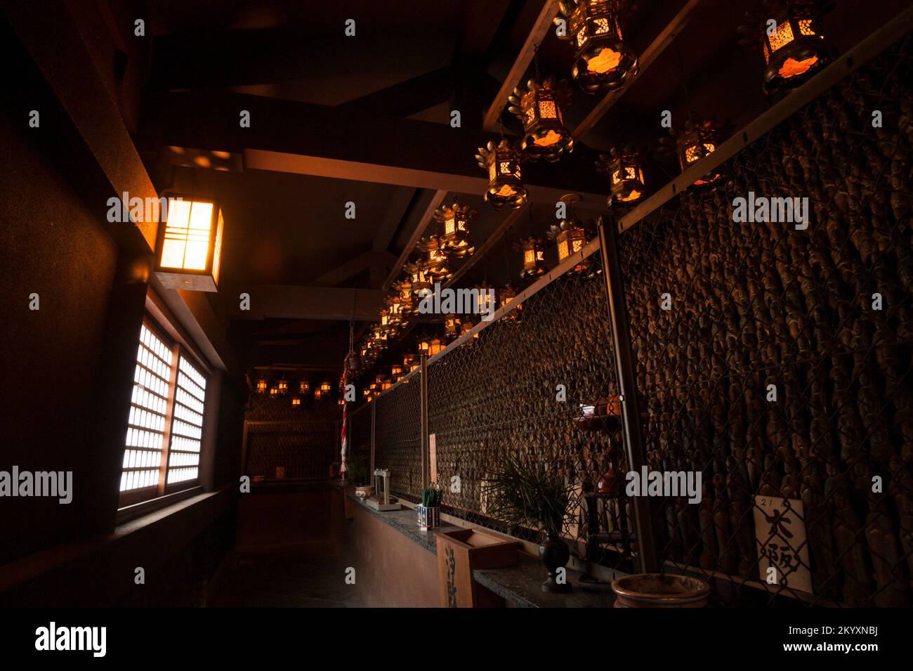 Interior of Negoro-ji Temple, number 82 on the 88 temple pilgrimage ...