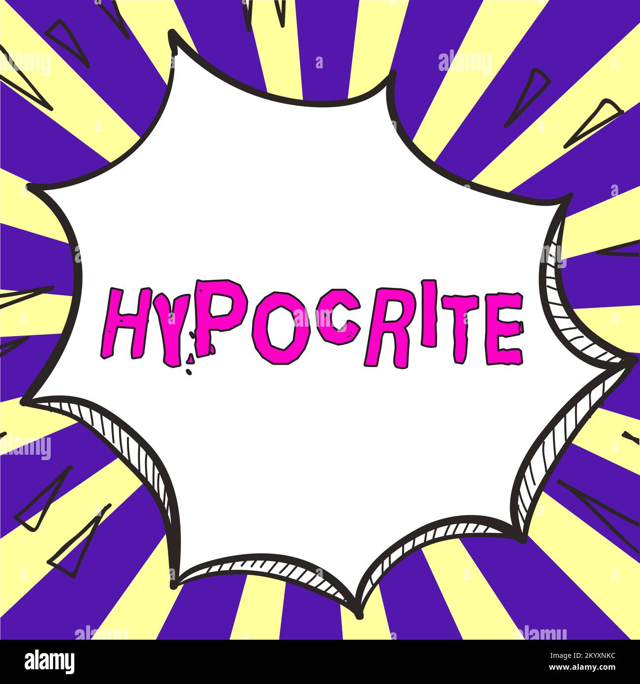 Hand writing sign Hypocrite. Business concept Medical condition in ...