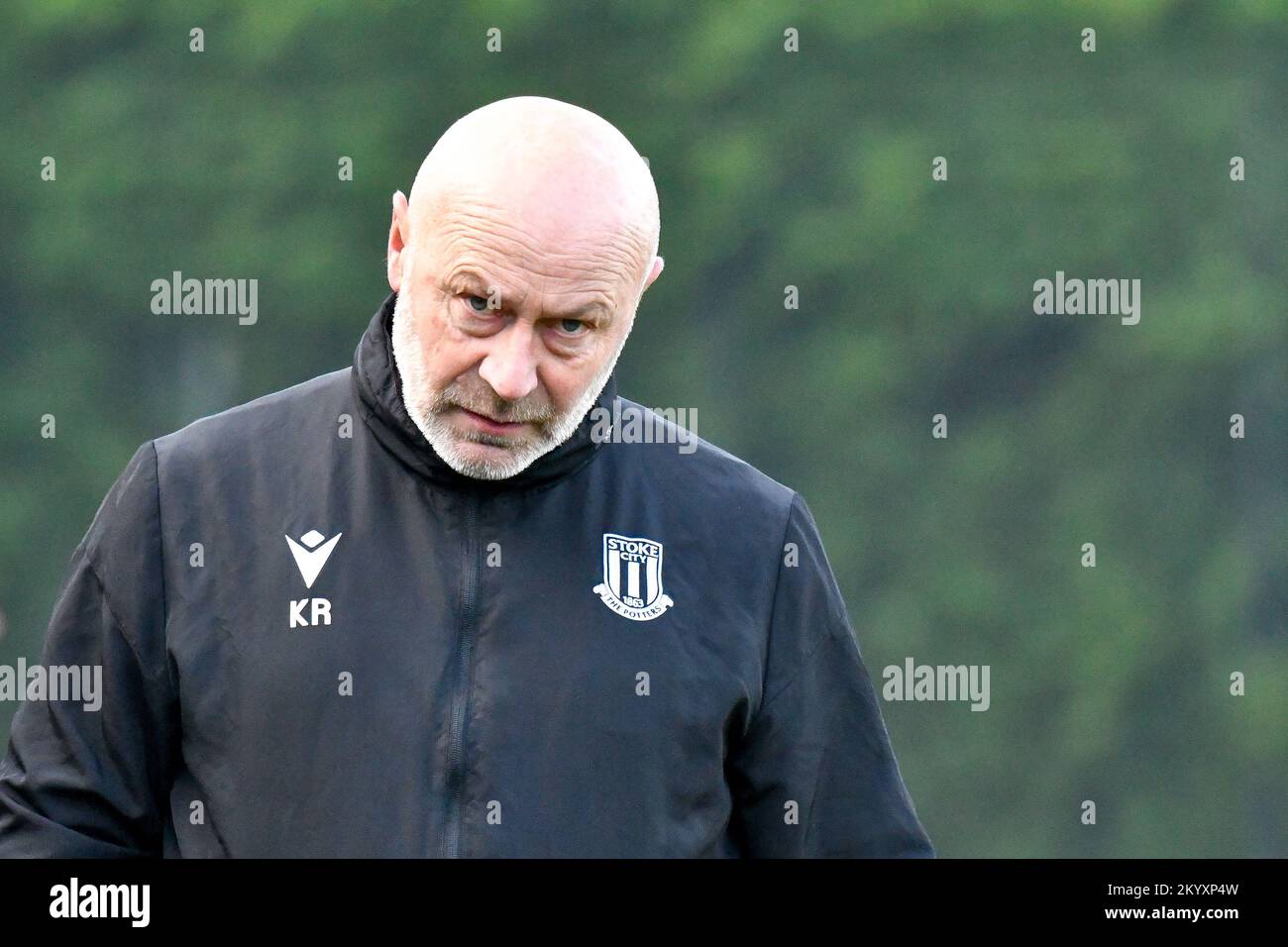 Swansea, Wales. 2 December 2022. Kevin Russell Head Coach of Stoke City ...