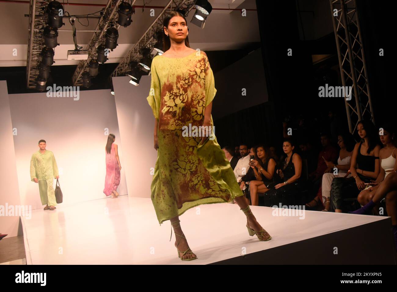 Colombo, Sri Lanka. 02nd Dec, 2022. A model is displaying creations by ...