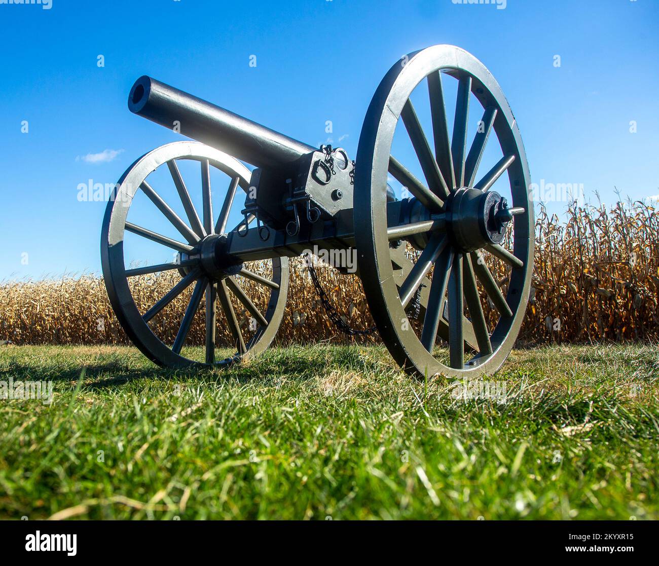 Civil War cannon at the Gettysburg National Military Park Stock Photo ...