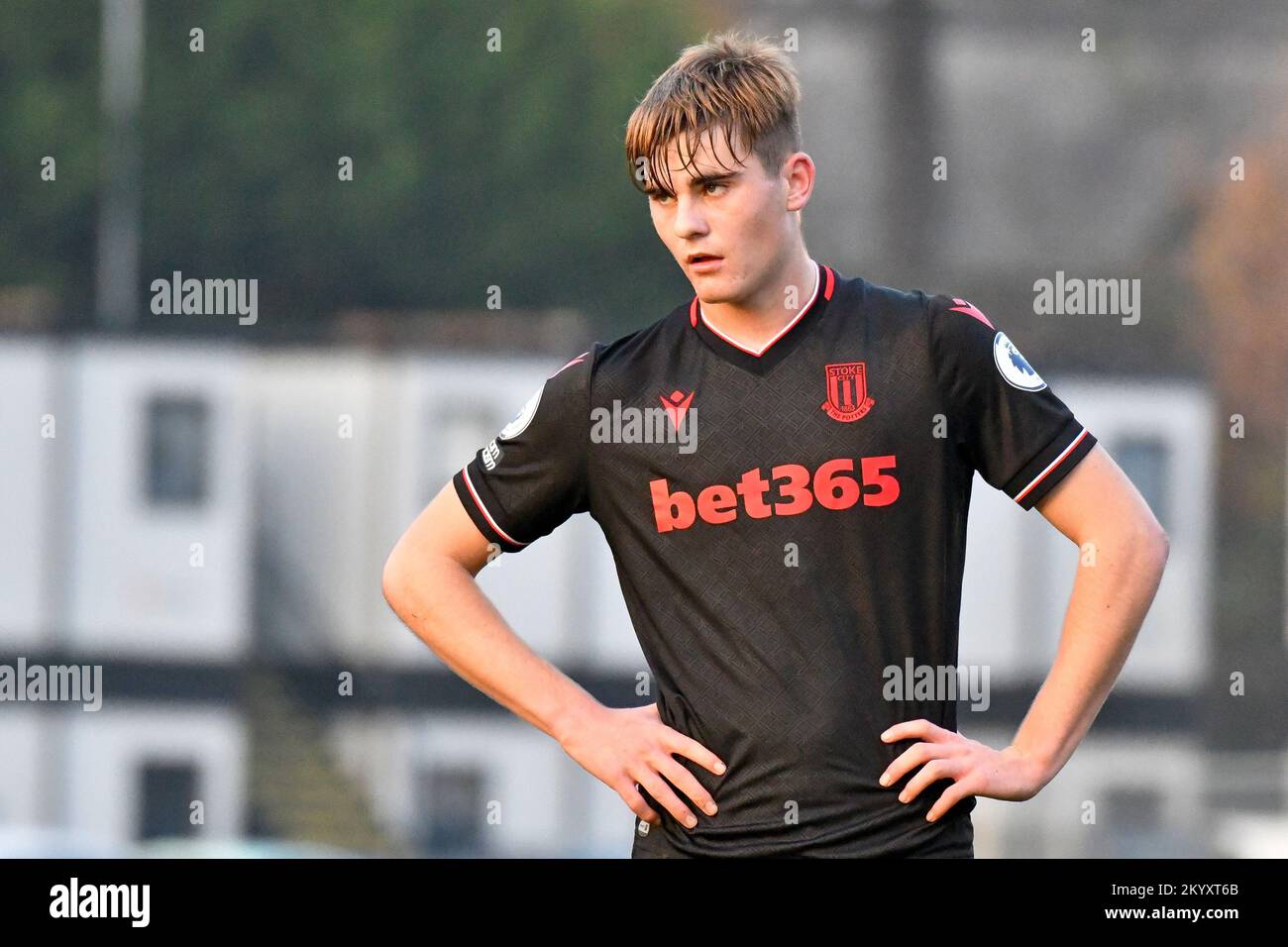 Swansea, Wales. 2 December 2022. Nathan Lowe of Stoke City during the ...