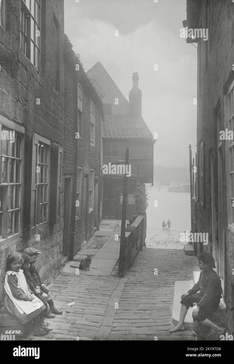 Vintage photograph - 1913 - Tin Ghaut (a Viking word for a narrow ...
