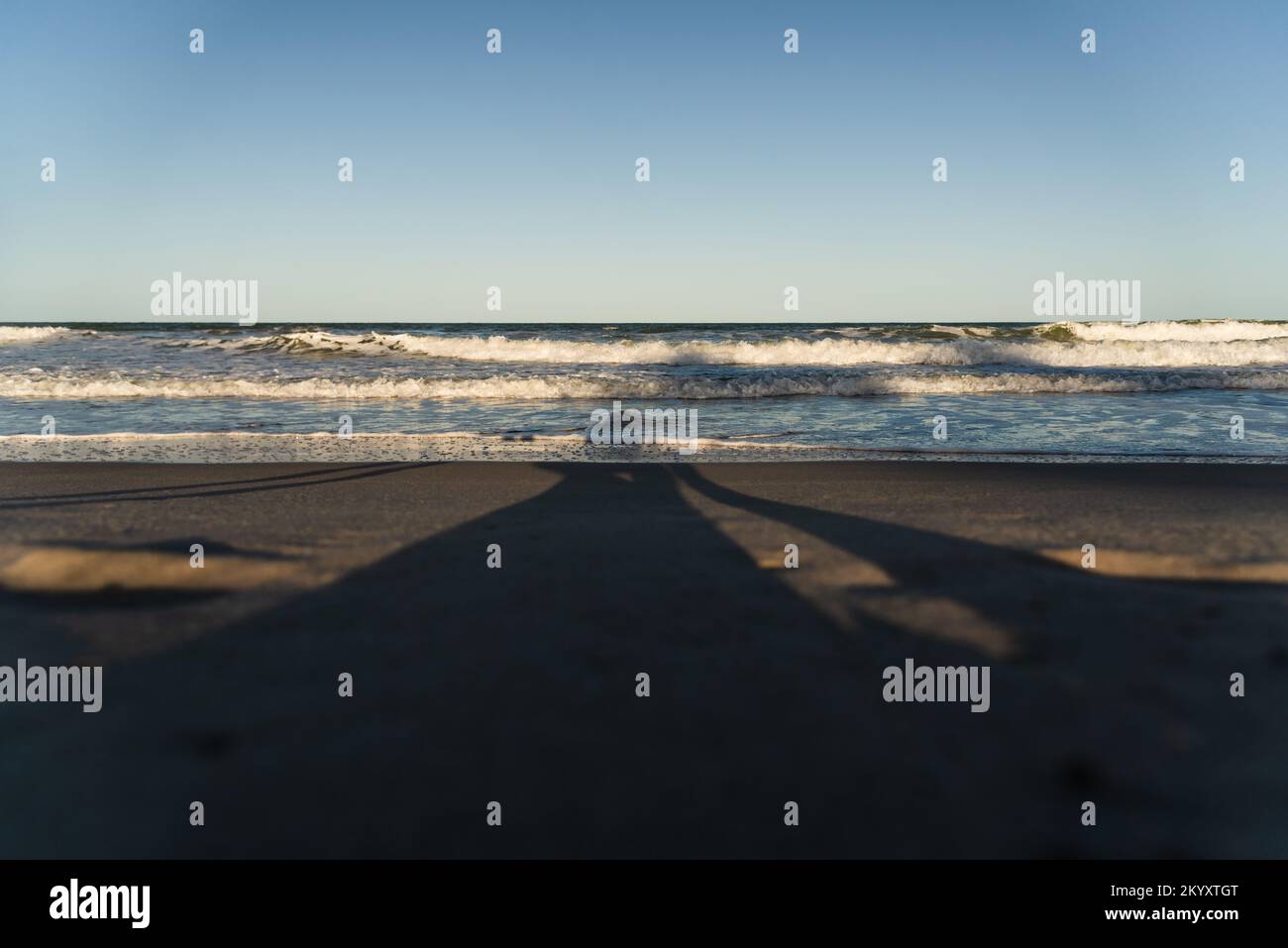 Beach shore with waves. Guaibim beach. City of Valenca, Brazil Stock ...
