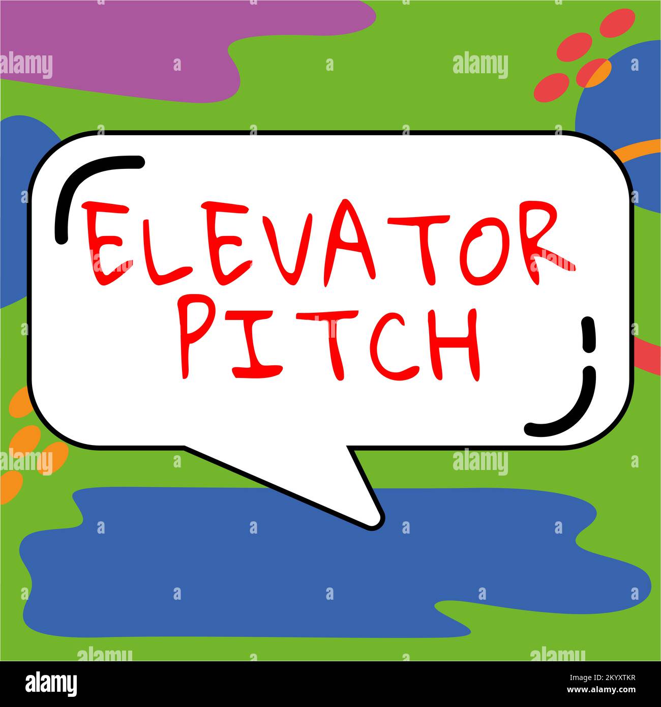 Text caption presenting Elevator Pitch. Business overview A persuasive ...