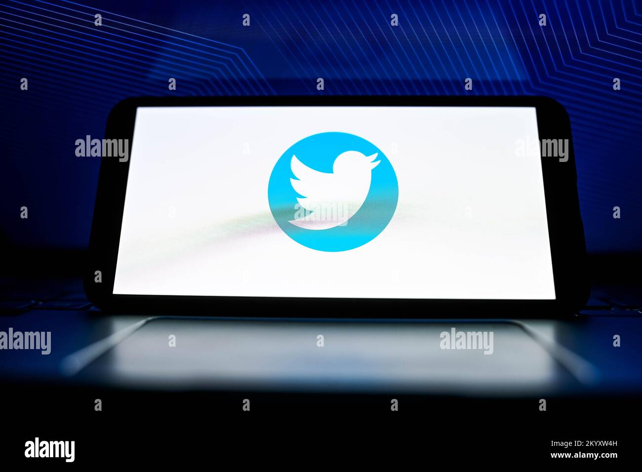 Nysa, Poland. 2nd Dec, 2022. In this photo illustration a Twitter logo ...