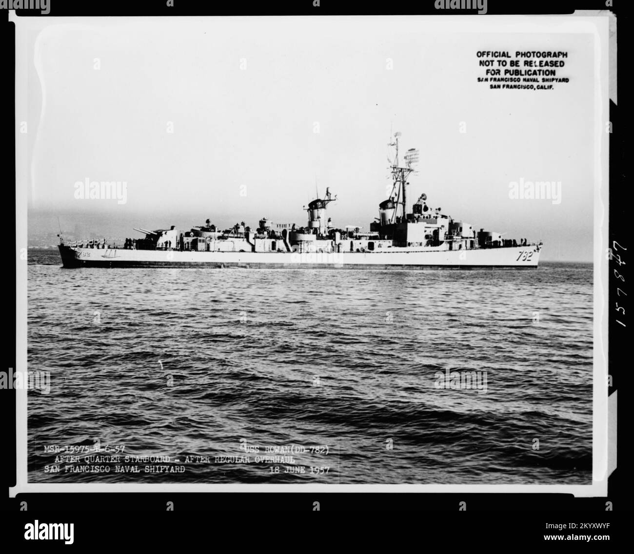 DD-782 Rowan , Ships, Naval Vessels, Boats, Naval History, Navy Stock ...