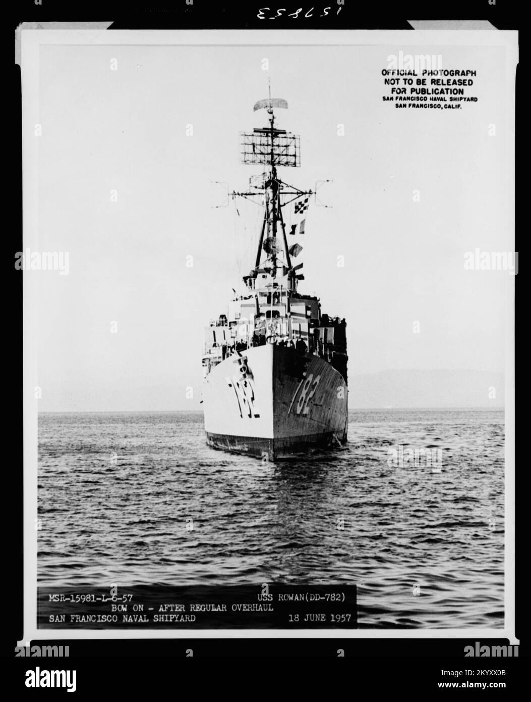 DD-782 Rowan , Ships, Naval Vessels, Boats, Naval History, Navy Stock ...