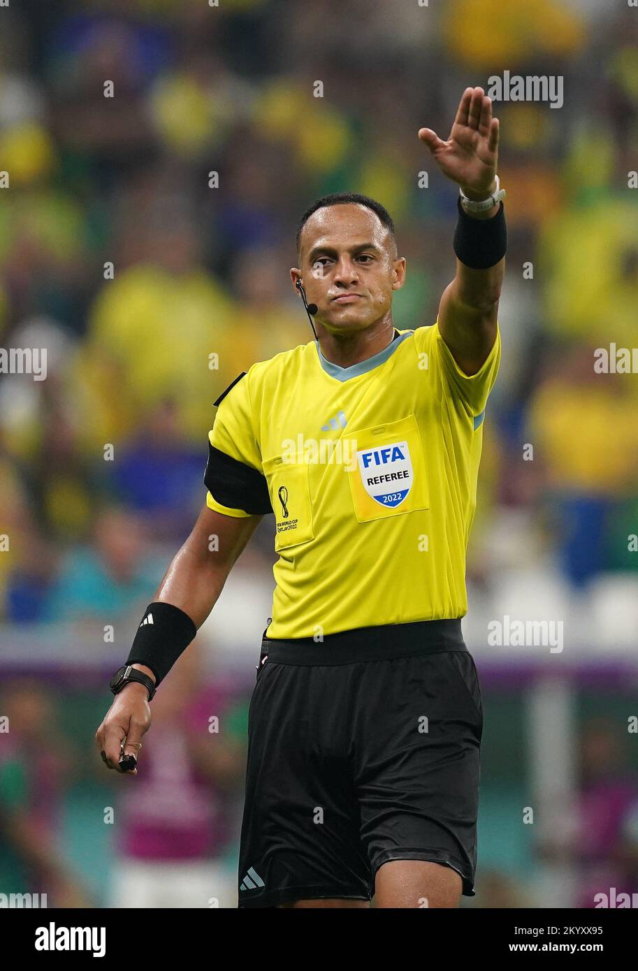 Referee Ismail Elfath during the FIFA World Cup Group G match at the ...