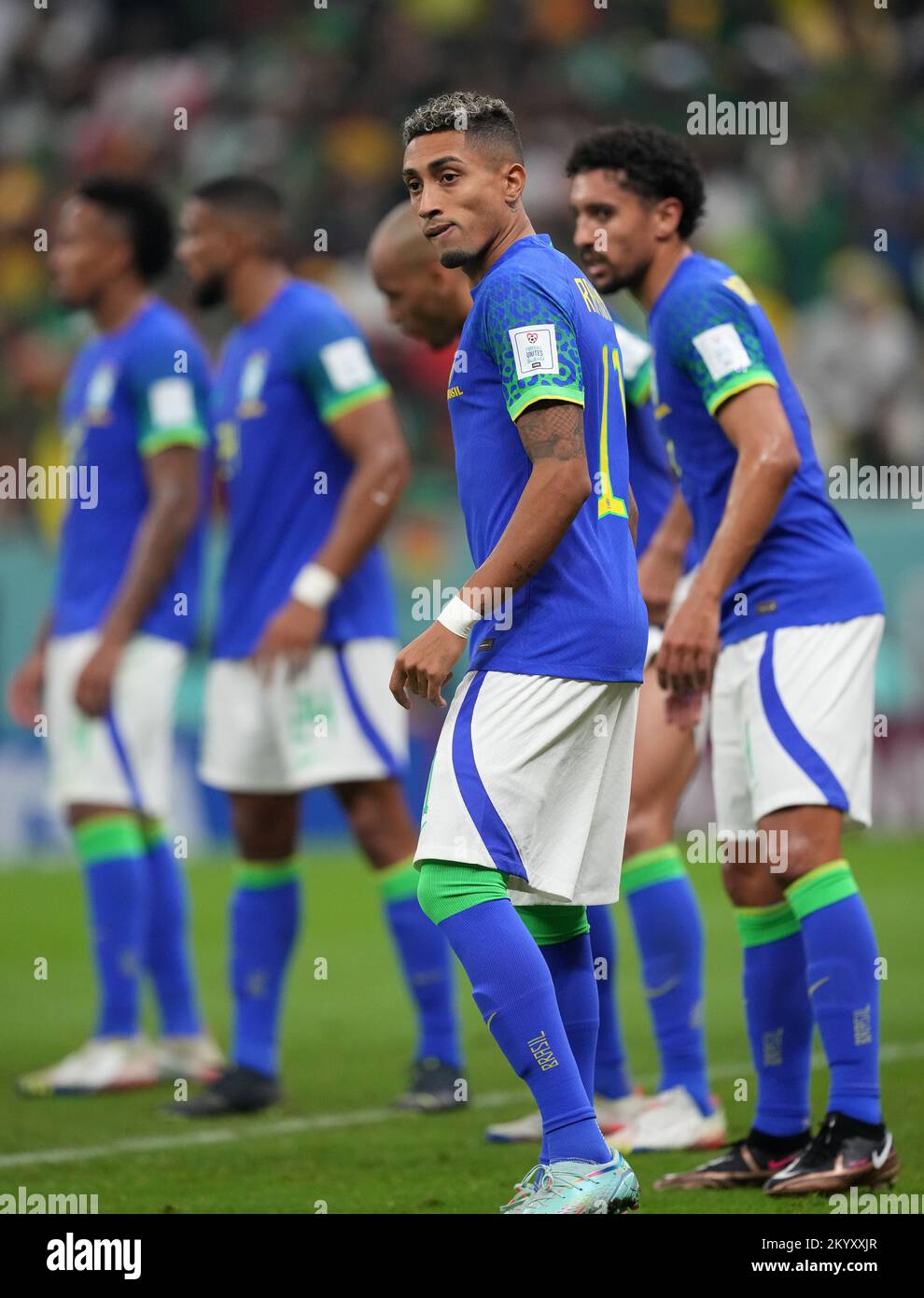Brazil's Raphinha during the FIFA World Cup Group G match at the Lusail ...