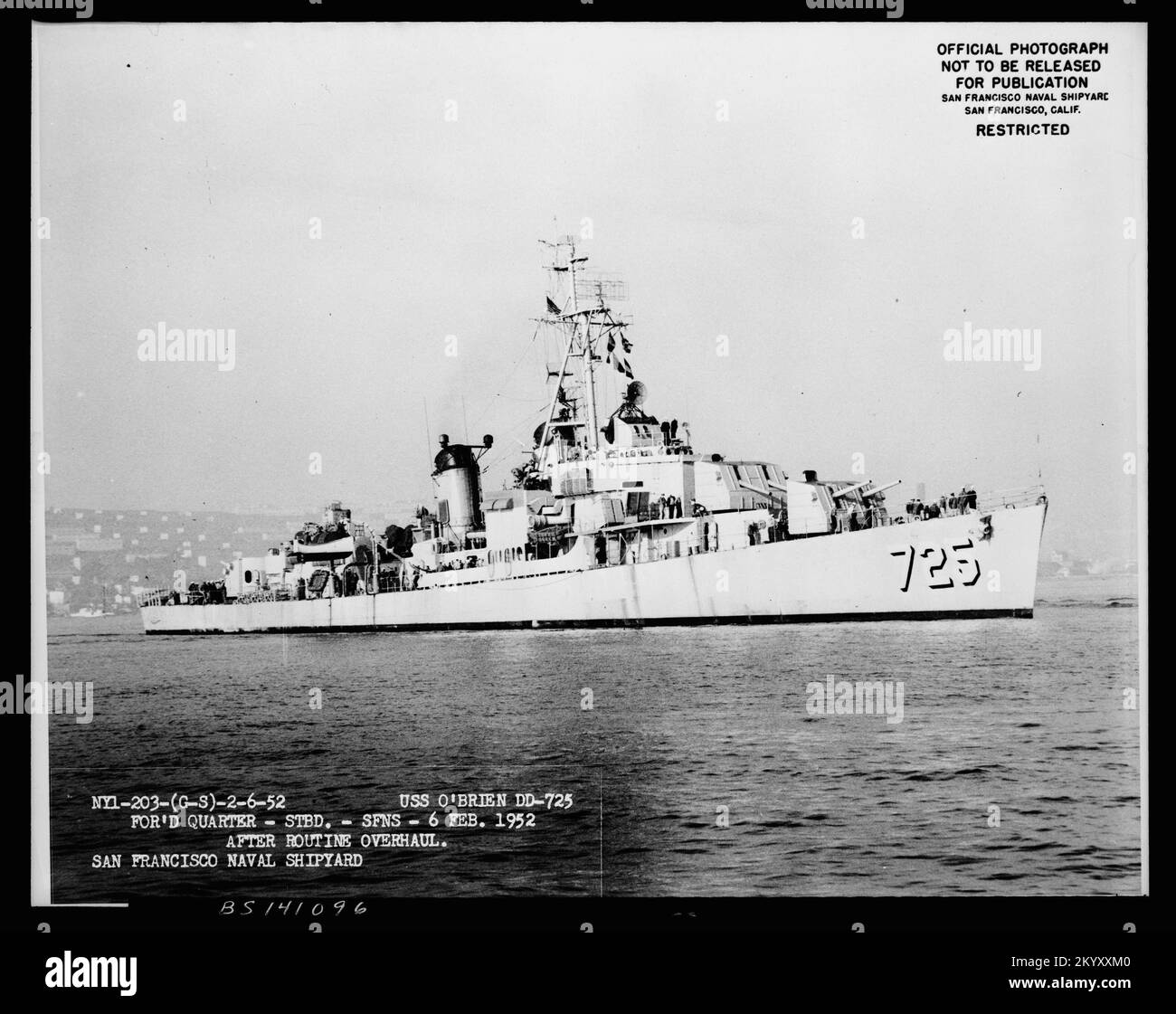 DD-725 O'Brien , Ships, Naval Vessels, Boats, Naval History, Navy Stock ...
