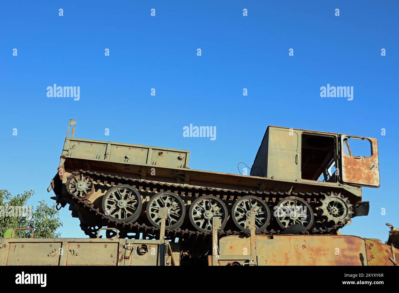 Old military hardware at Asmara Tank Graveyard in Eritrea Stock Photo ...