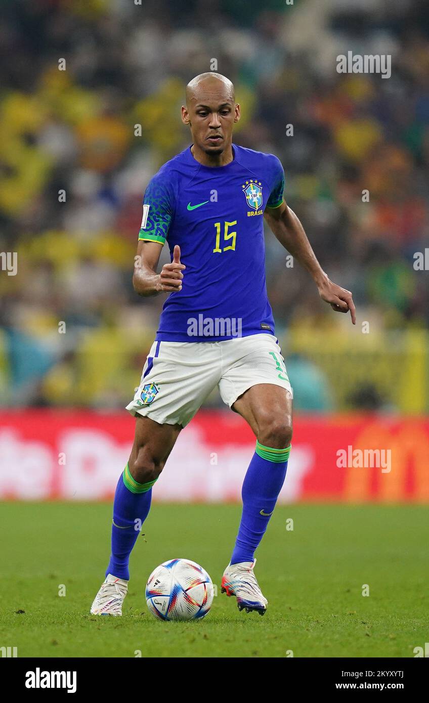 Brazil's Fabinho during the FIFA World Cup Group G match at the Lusail ...