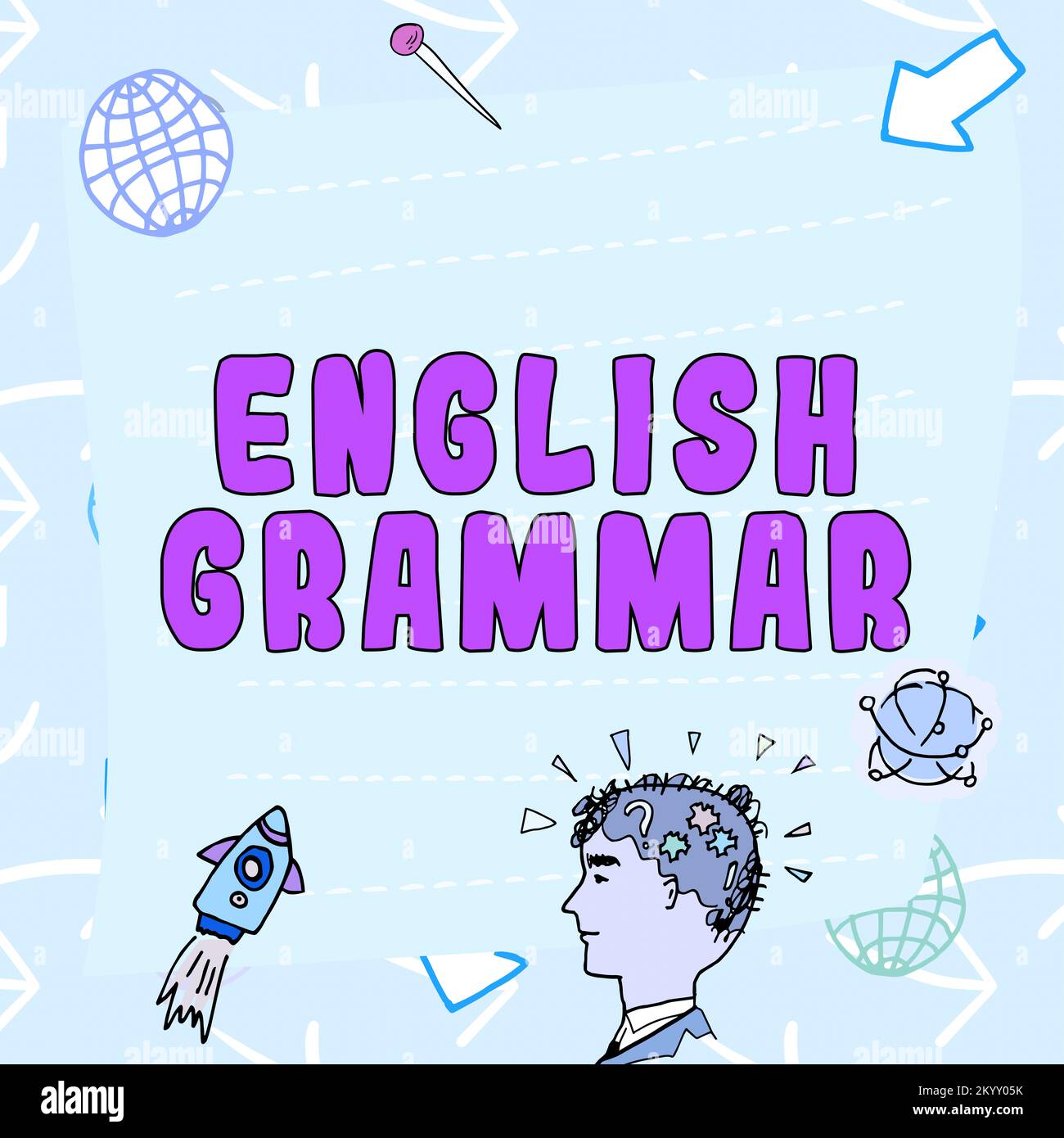 Text sign showing English Grammar. Word Written on courses cover all ...
