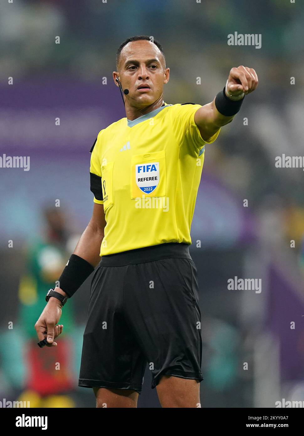 Referee Ismail Elfath during the FIFA World Cup Group G match at the ...