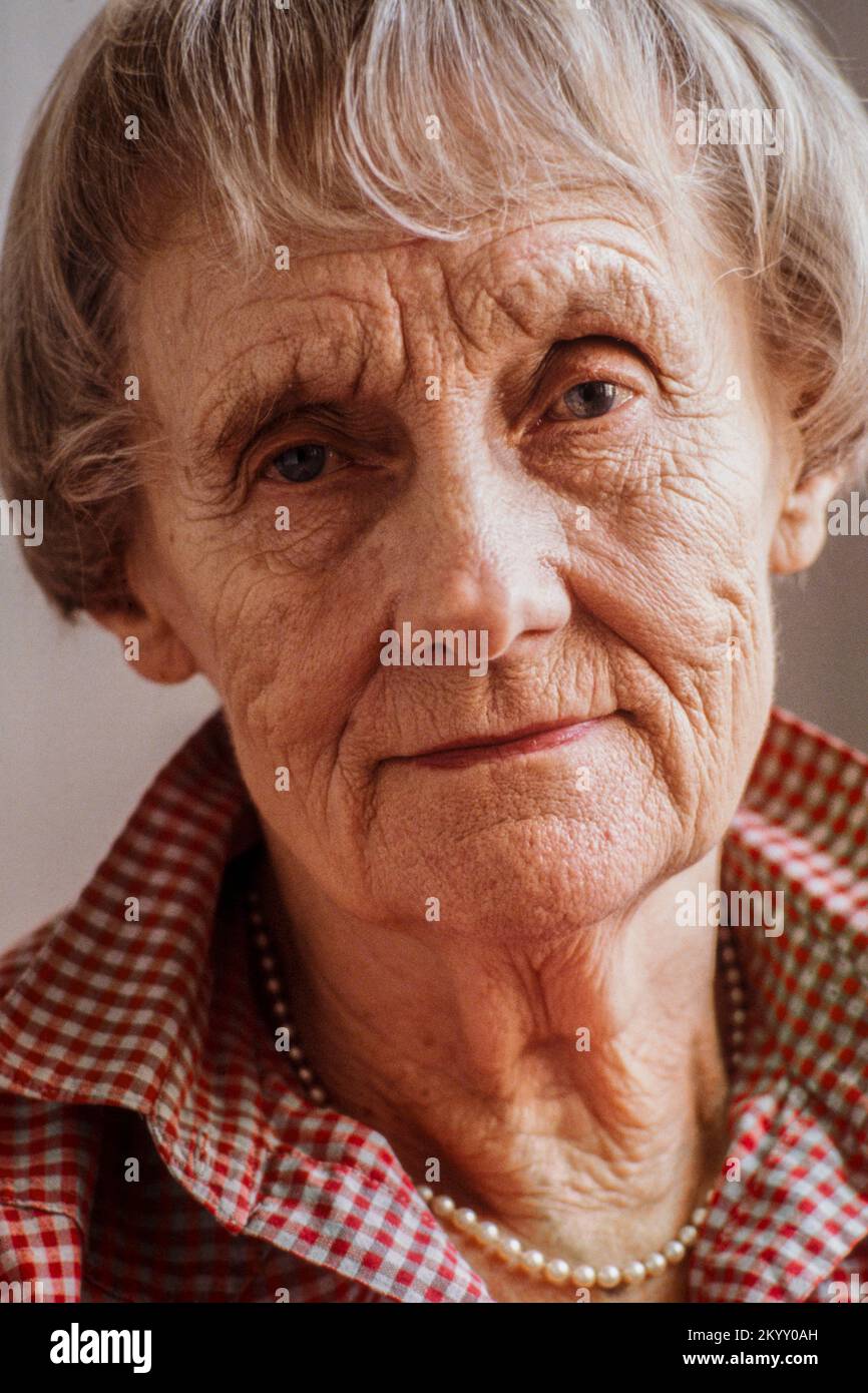 Astrid Lindgren portrait, children's book author Stock Photo - Alamy