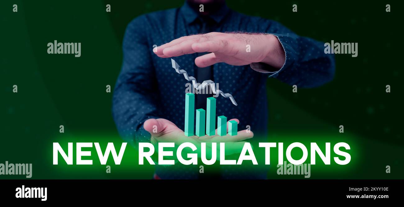 Conceptual caption New Regulations. Concept meaning Regulation ...