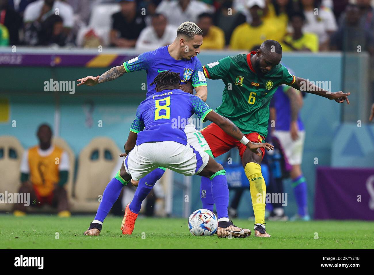 Nicolas Moumi Ngamaleu during the FIFA World Cup, Qatar. , . in Lusail ...