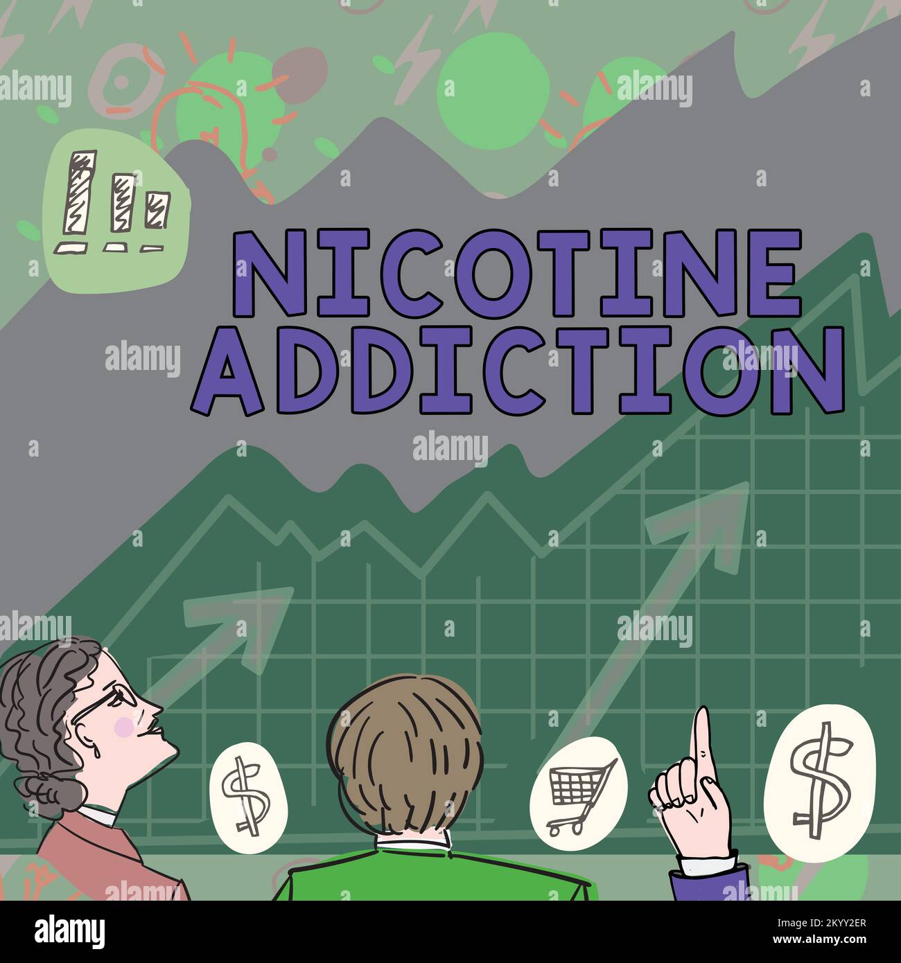 Inspiration showing sign Nicotine Addiction. Business approach ...