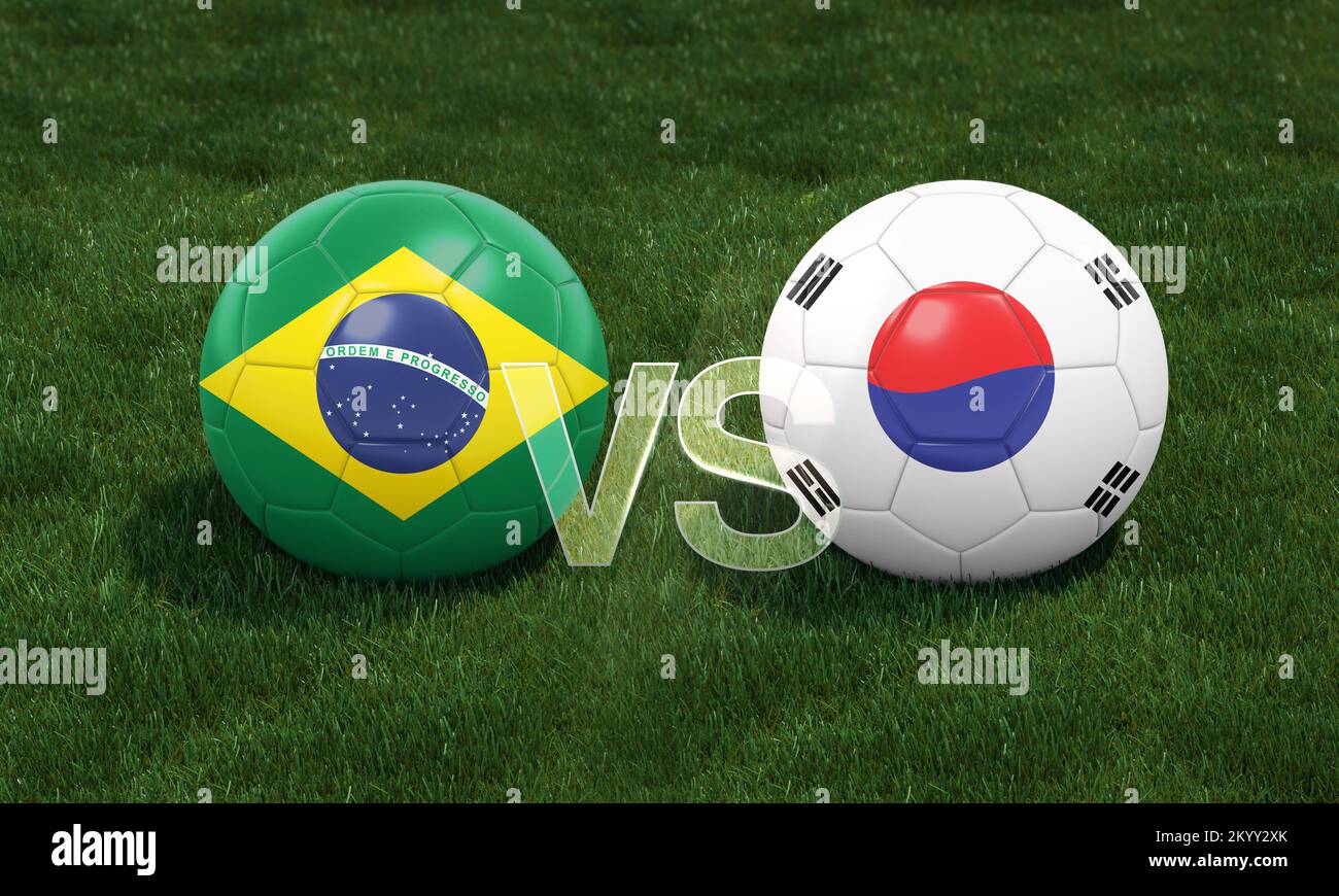 Brazil vs south korea soccer hi-res stock photography and images - Alamy