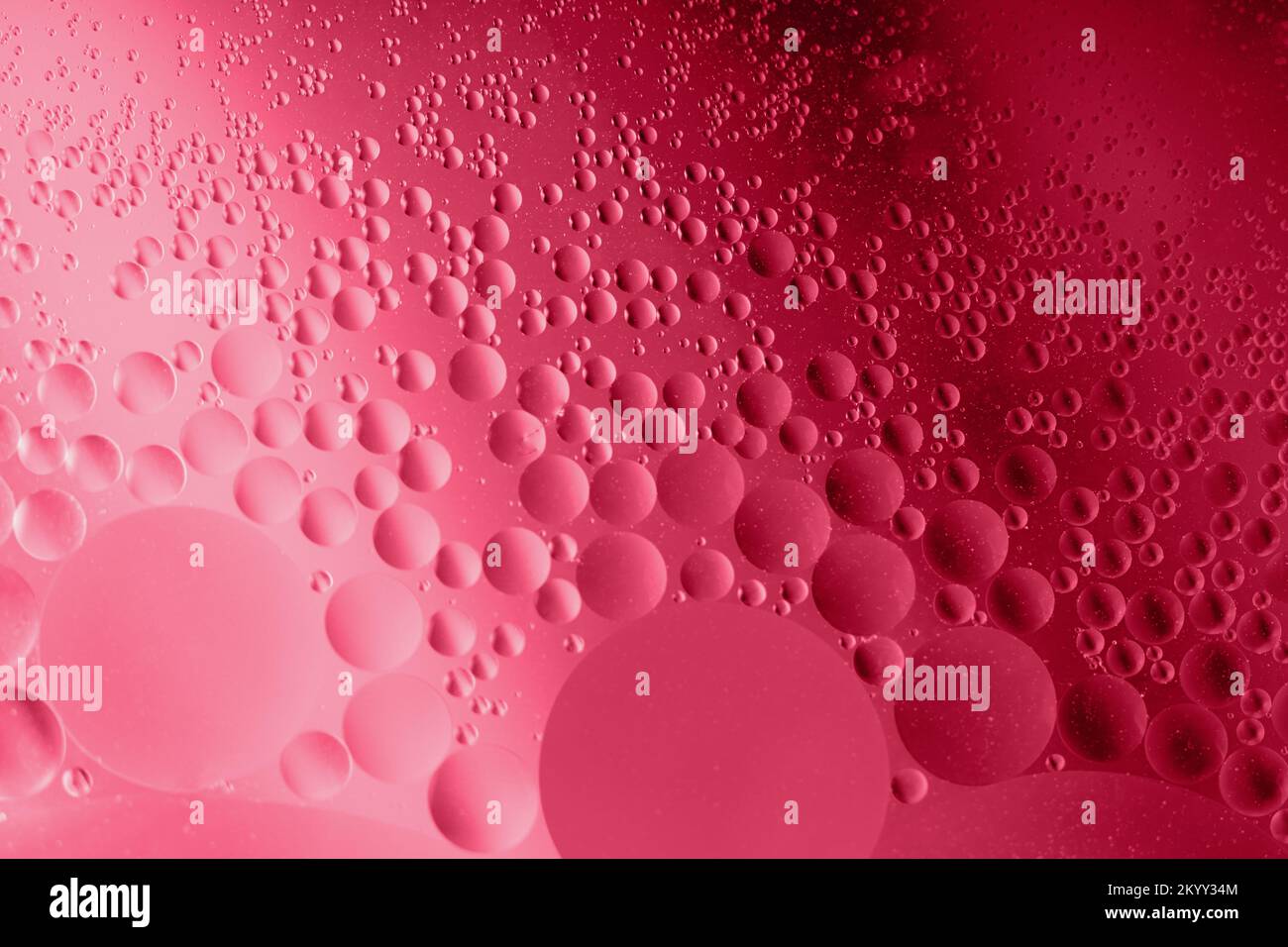 Macro photography of the cosmic oil drops on the water surface ...