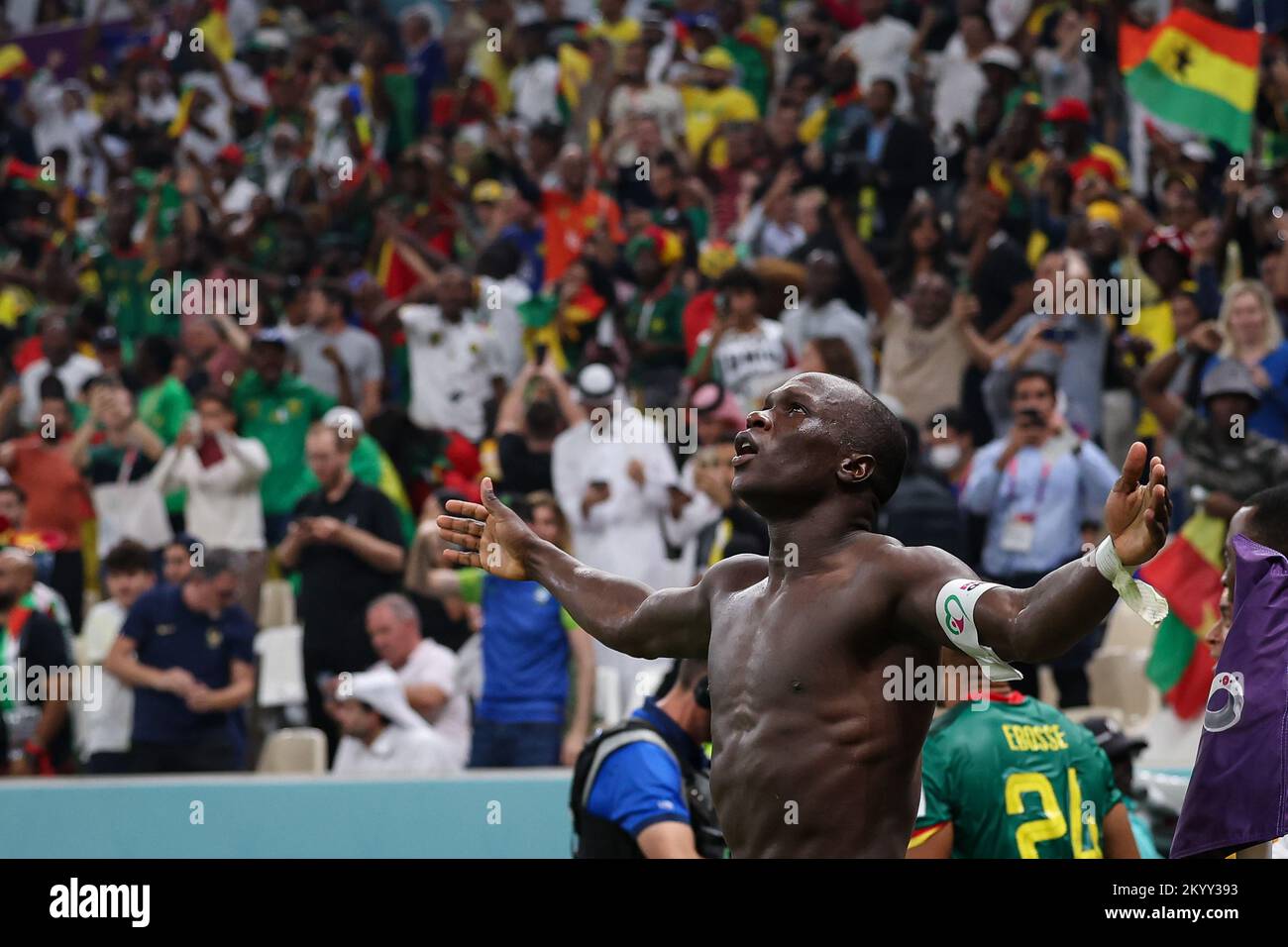 Lusail, Catar. 02nd Dec, 2022. ABOUBAKAR Vincent from Cameroon ...