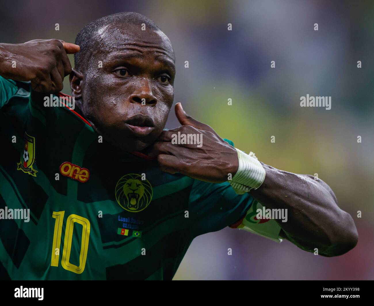 Lusail, Catar. 02nd Dec, 2022. ABOUBAKAR Vincent from Cameroon ...