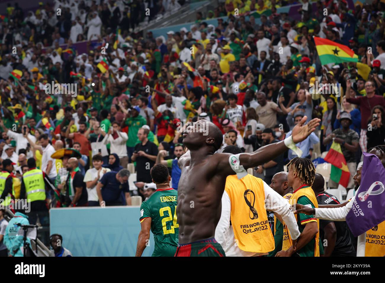 Lusail, Catar. 02nd Dec, 2022. ABOUBAKAR Vincent from Cameroon ...