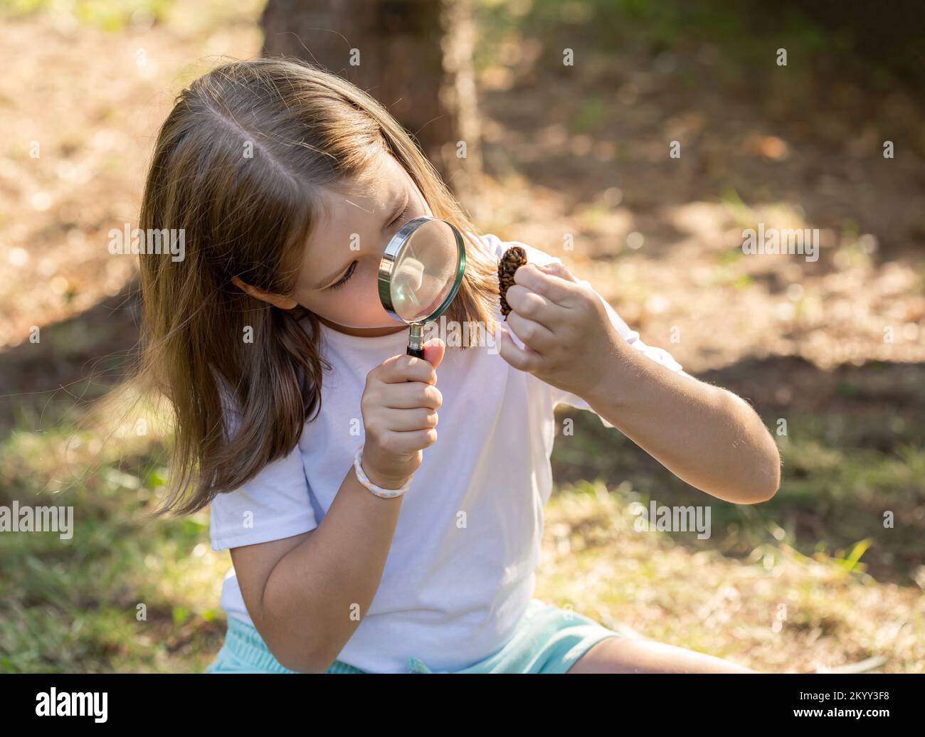 Magnifying glass examining earth hi-res stock photography and images ...