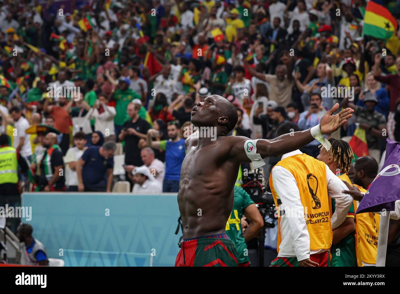 LUSAIL, AD - 02.12.2022: CAMEROON VS BRAZIL - ABOUBAKAR Vincent from ...