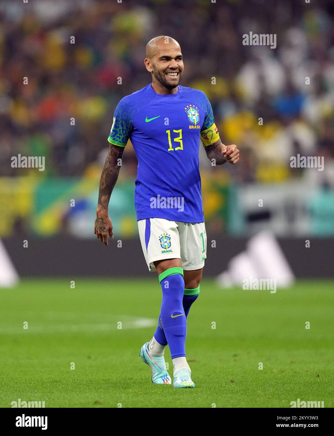 Brazil’s Dani Alves during the FIFA World Cup Group G match at the ...