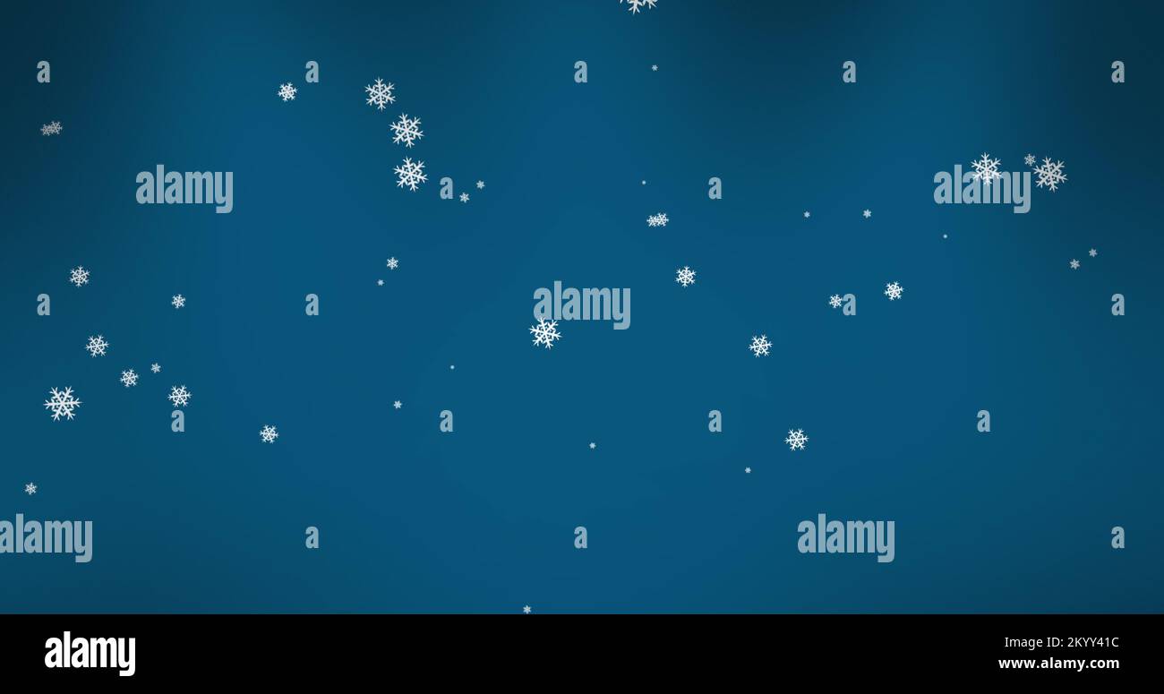 Animation snow falling over season hi-res stock photography and images ...