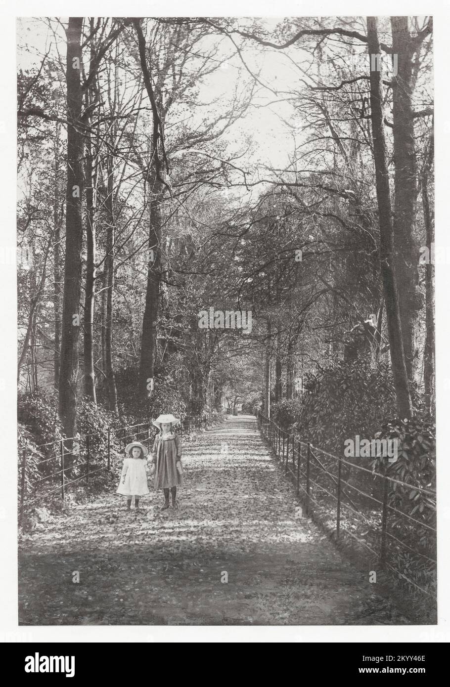 Vintage photograph - 1908 - Two girls on Horneck Avenue, Penzance ...