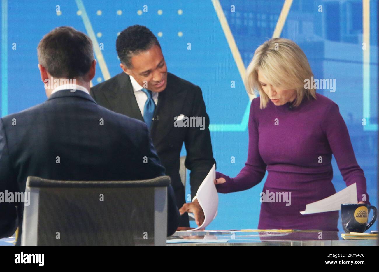 Good Morning America Cast -PICTURED: T.J. Holmes, Amy Robach -LOCATION ...