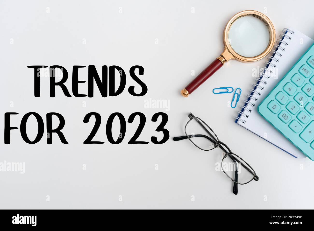 Conceptual display Trends For 2023. Conceptual photo list of things ...