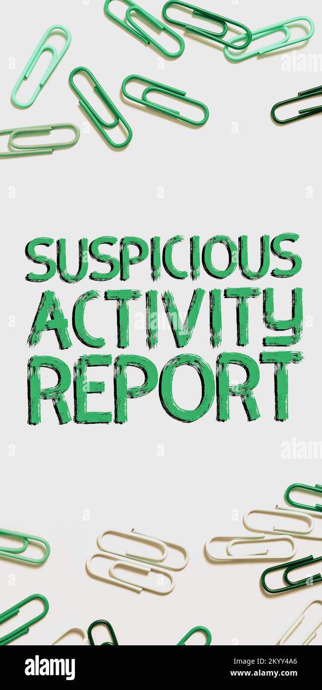 Suspicious activity report hi-res stock photography and images - Alamy