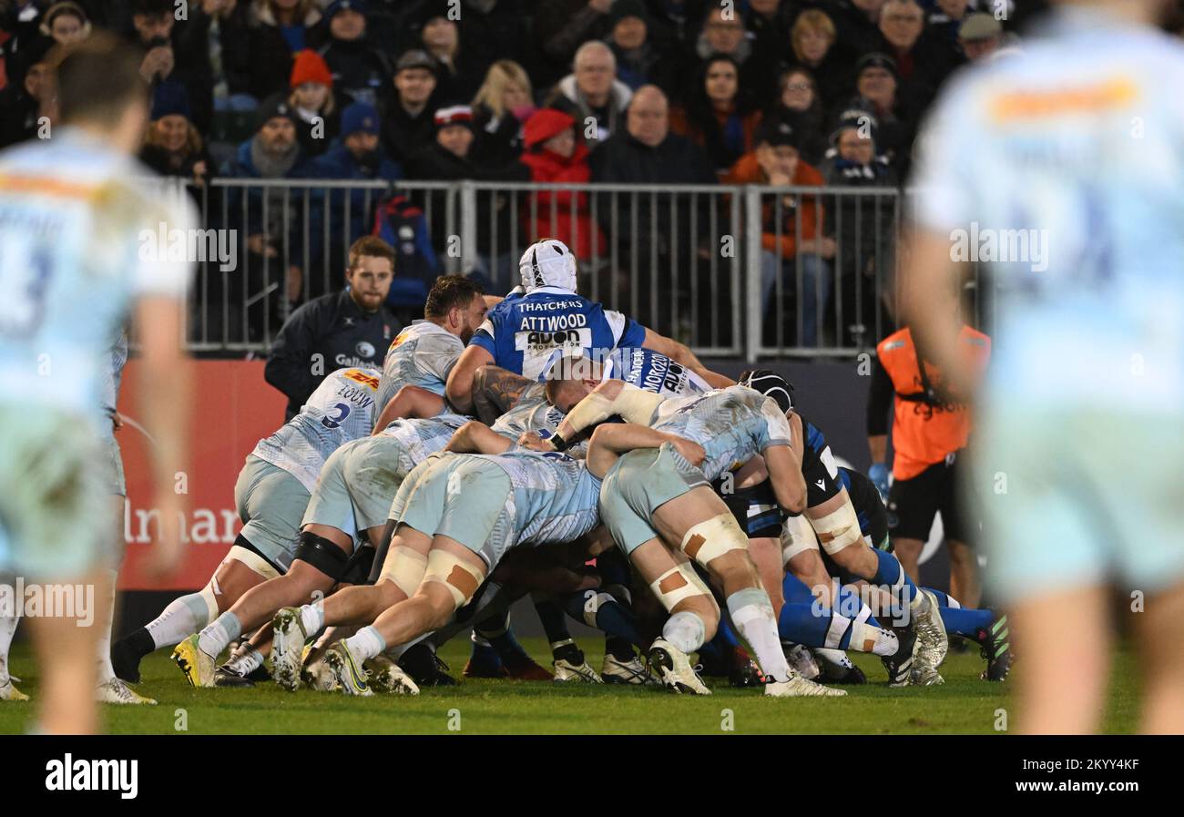 Bath, UK. 02nd Dec, 2022. 2nd December 2022, The Recreation Ground ...