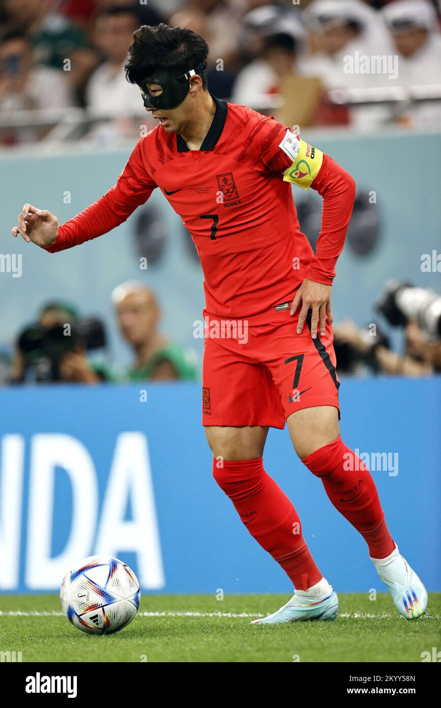 Qatar. 02nd Dec, 2022. DOHA - Heung-min Son of Korea Republic during ...