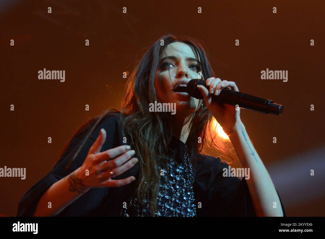 Dorofeeva (Nadia Dorofeeva) performs live during her solo concert at ...